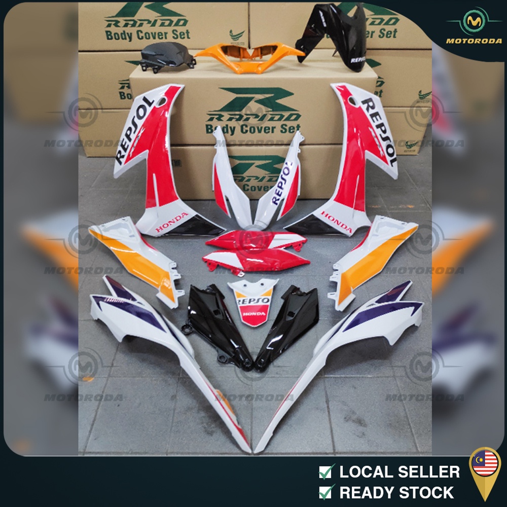 Rapido Cover Set Assembly RS-X 150 (4) 2022 REPSOL EDITION (Sticker ...