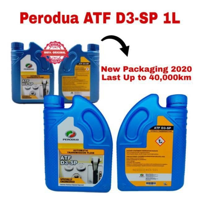 (2020 New Packing) Perodua ATF SP3 Auto Transmission Fluid GEAR Oil (1L) Myvi / Alza Viva / Axia ...