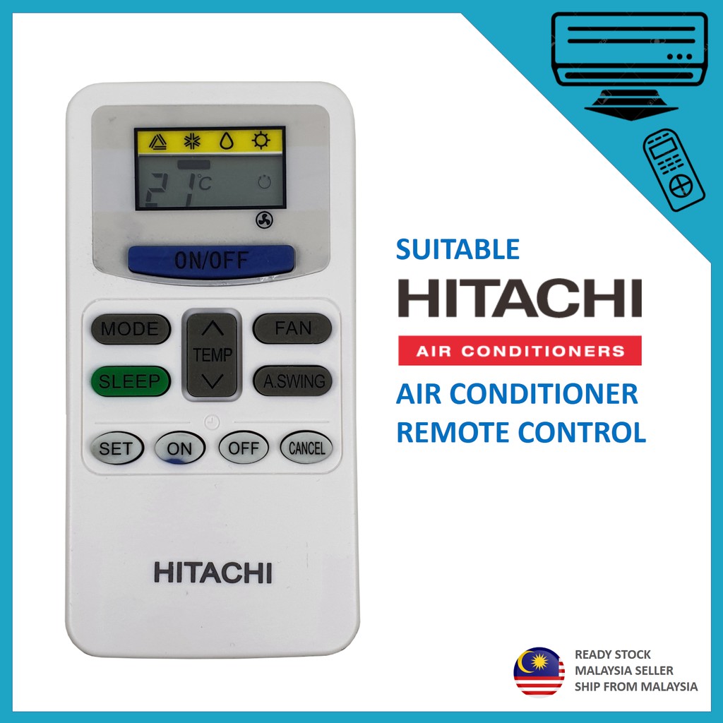 Hitachi Replacement For Hitachi Air Cond Aircond Air Conditioner Remote ...
