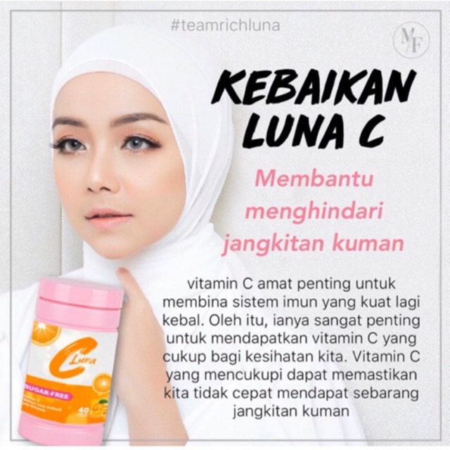 LUNA C VITAMIN BY MIRA FILZAH 💯ORIGINAL💯 | Shopee Malaysia