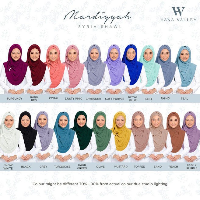 [READY STOCK] MARDIYYAH SYRIA SHAWL by hana valley | Shopee Malaysia