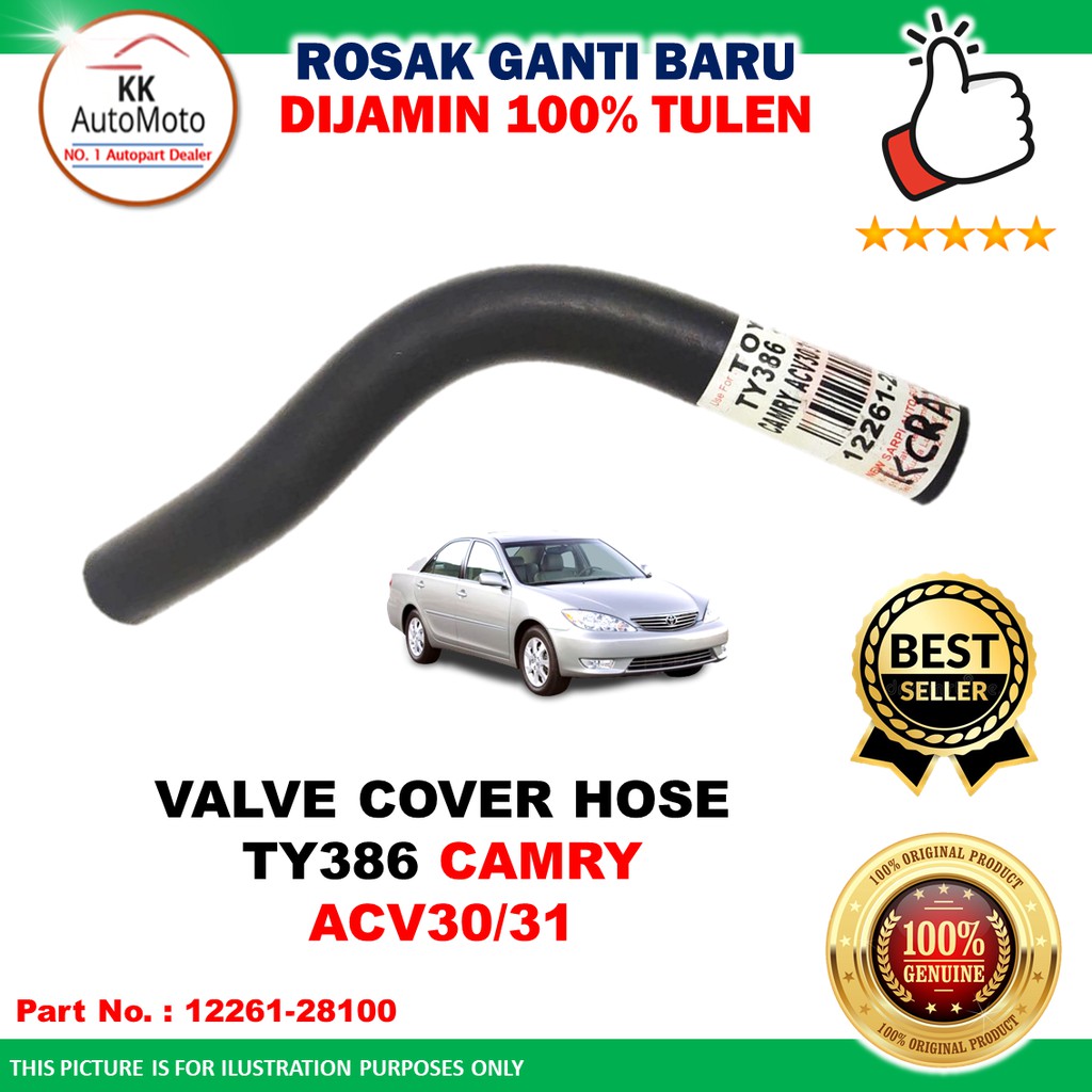 1 Biji Premium OEM Valve Cover Hose Toyota Estrima ACR50 Camry ACV30 ...