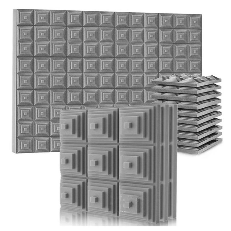 30*30*5cm 3D DIY Soundproofing Silencer Studio Acoustic Foam Panel ...