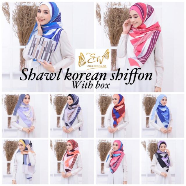 🔥NEW ITEM 🔥Shawl Korea shiffon | Shopee Malaysia