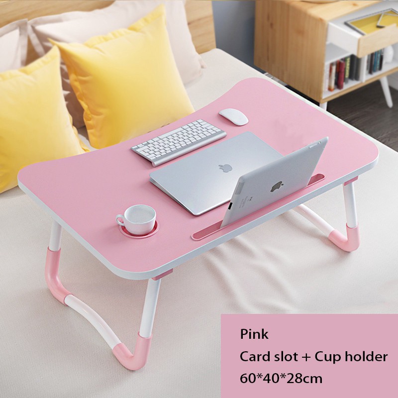 Foldable Table Study Computer Desks Bed Simple Small Economical Desk ...