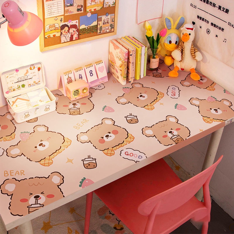 Table Desktop Waterproof Oil-Proof Self-Adhesive Wall Sticker Dormitory ...