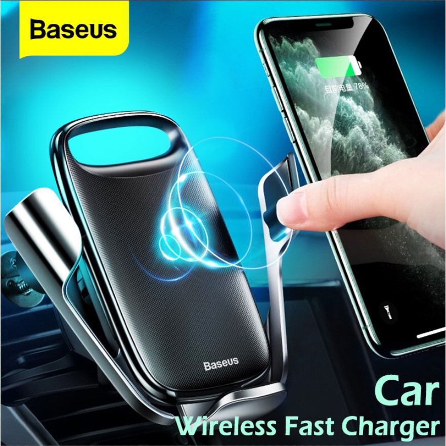 ⚡Lightning Fast Charge⚡Baseus 15W Car Fast Charger QI Wireless Charger ...