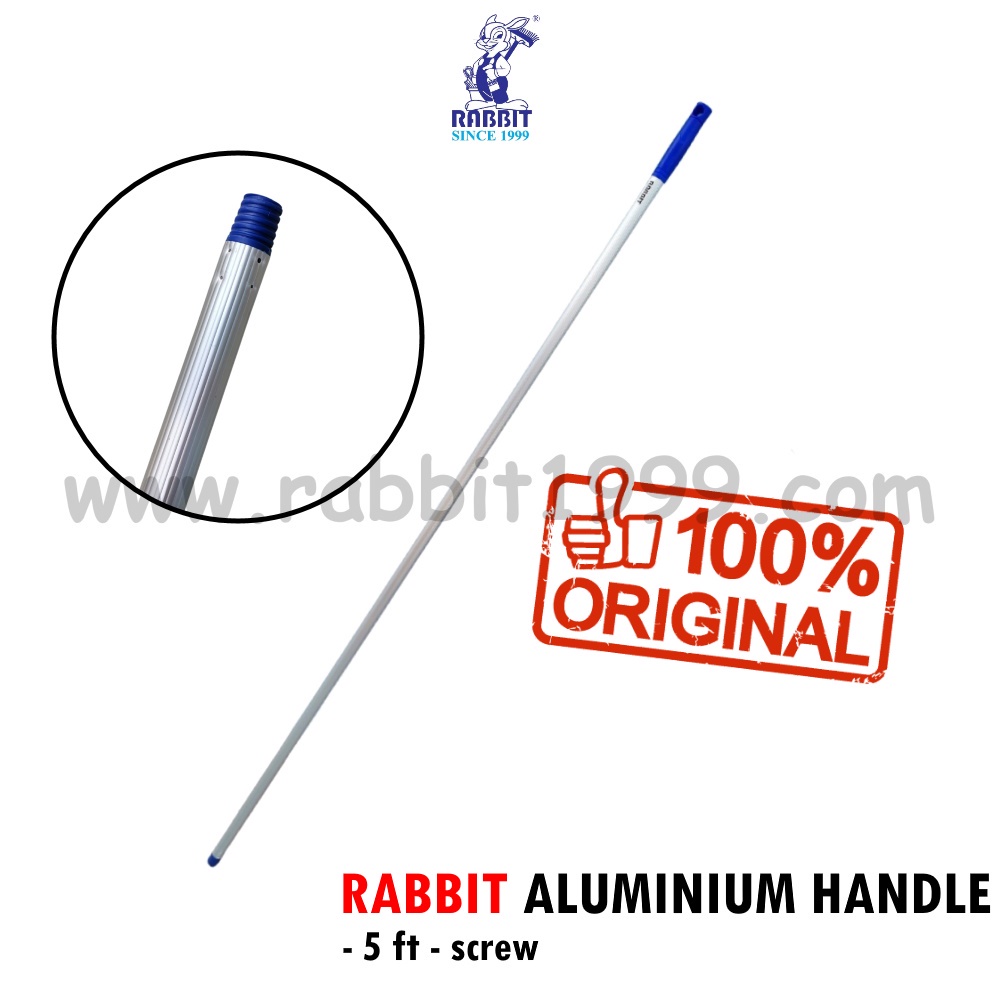 RABBIT ALUMINIUM HANDLE - 5ft screw - Heavy Duty 5 ft. Aluminium Handle ...