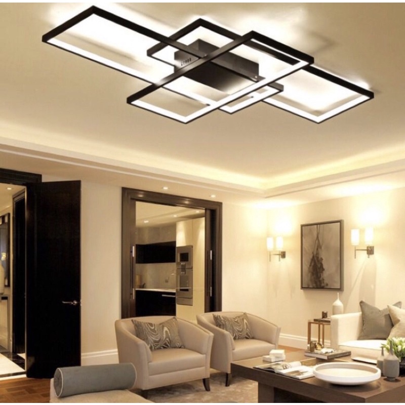 Luxury LED Design 3 color Ceiling Light Lampu Siling Led Ruang Tamu ...