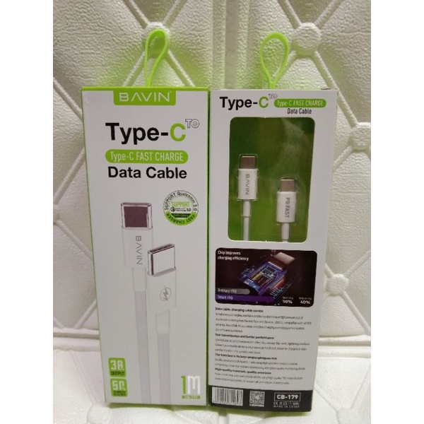 BAVIN CB-179 PD Type-C to Type-C Qualcomm 3.0 fast charge data cable ...