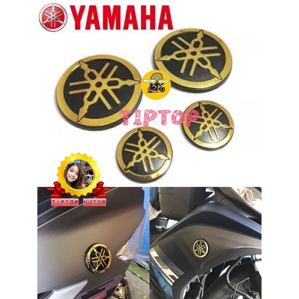 STICKER LOGO YAMAHA 3D LAMBANG EMBLEM Y16ZR Y15ZR LC135 FZ150 SRL115-FI ...