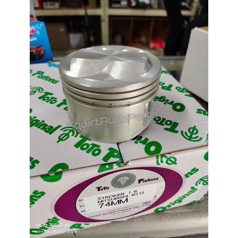TOTO 74mm Hi Comp Stroker Piston Proton 4G13 Special | Shopee Malaysia