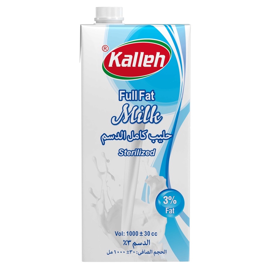 Kalleh UHT Sterilized Full Cream Milk. 100% Natural fresh cow milk ...