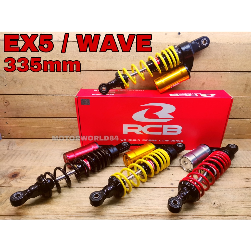RCB ABSORBER 335MM MB2 RACING EX5 WAVE EX5Fi GBO C70 RXZ W125 DASH110/125 W100R WAVE125 W125S ...