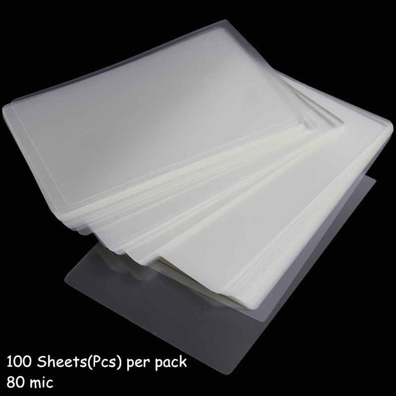 Laminate Laminator 80MIC A3 A4 4R Laminating Film Pouches Pouch (100PCS) | Shopee Malaysia