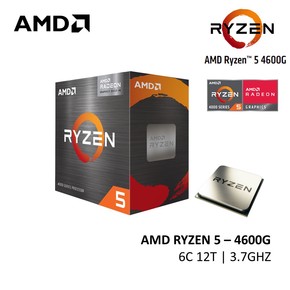 AMD RYZEN 5 4600G 4.2GHZ CPU PROCESSOR AMD AM4 WITH AMD Radeon™ Graphics | Shopee Malaysia