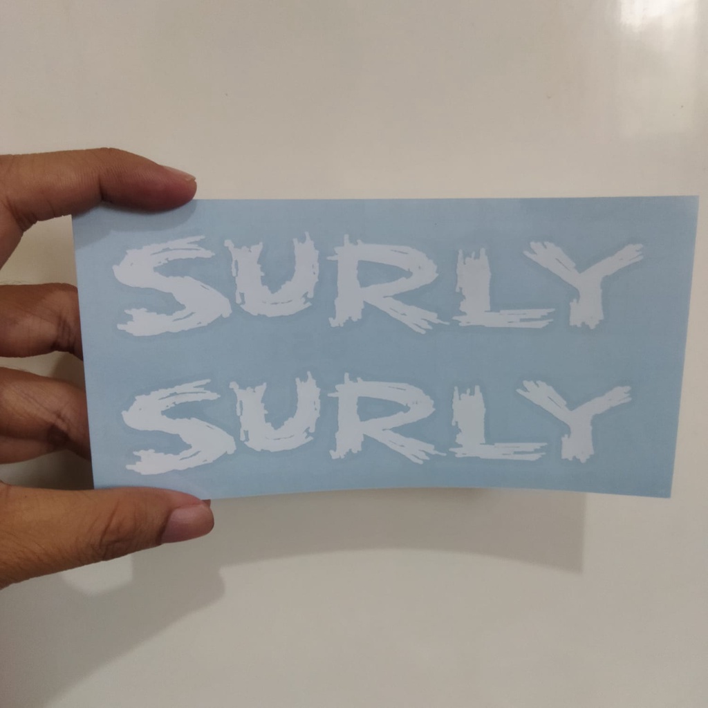 Cutting STICKER BIKE FRAME SURLY LOGO | Shopee Malaysia