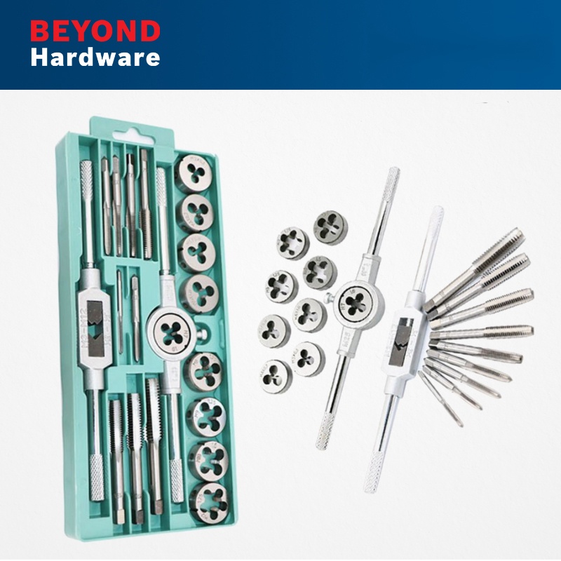 Screw Thread Hand Tap 20pcs Metric Tap Wrench and Die Pro Set M3-M12 ...