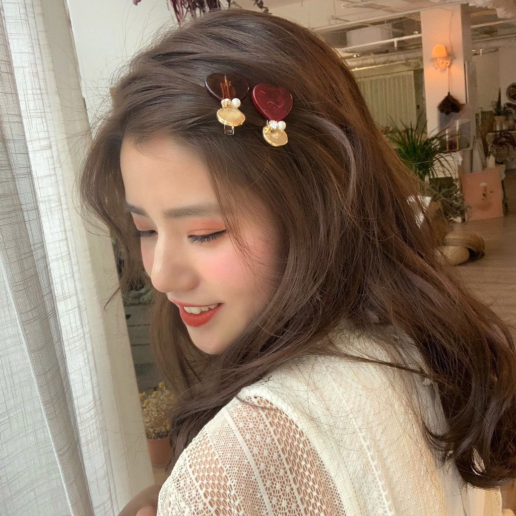 Korean Fashion Love Shape Hair Clip / Sepit Rambut / 韩版少女网红复古发夹头饰 ...