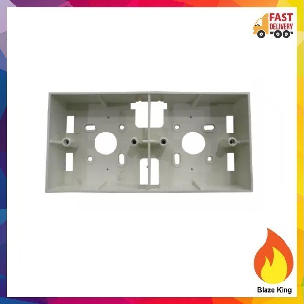 OEM PVC BASE 3" X 7" Twin Switch White Box Wall Switch Bottom PVC ...