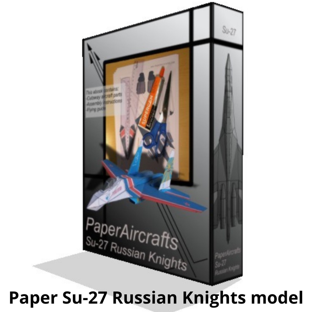 Paper Su-27 Russian Knights Model | Shopee Malaysia