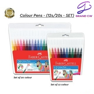 FABER-CASTELL MAGIC PEN / COLOUR PENS / ART DRAWING ( 12 COLOURS / 20 ...