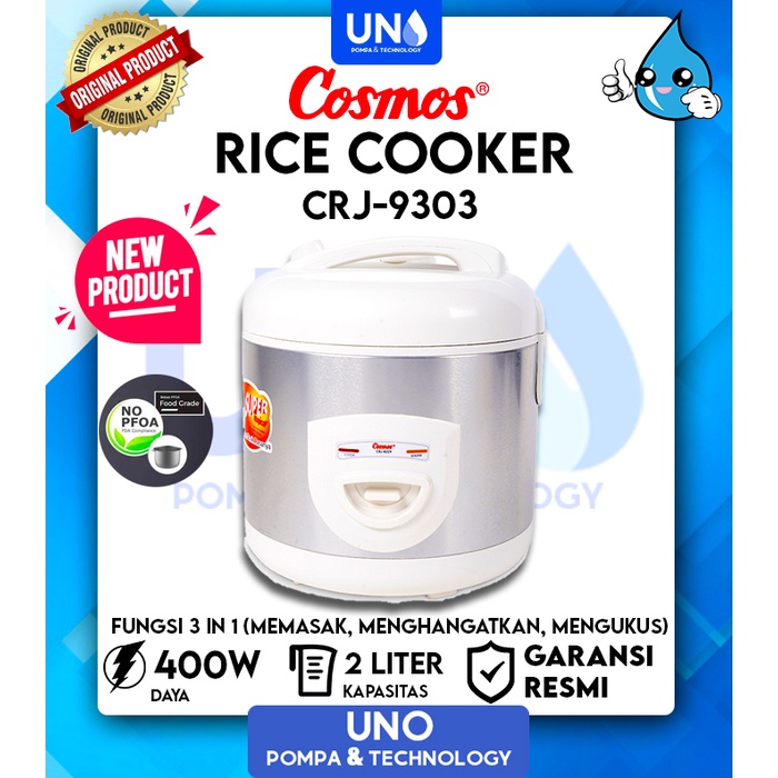 Cosmos Magic Com Rice Cooker Rice Cooker CRJ-9303 / CRJ 9303 / CRJ9303 ...
