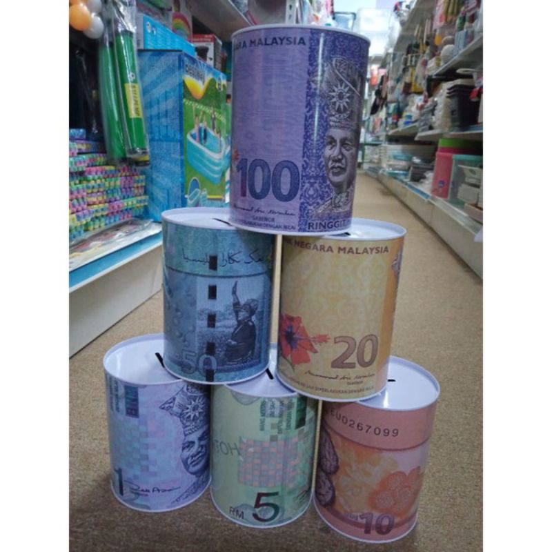 Tabung Duit 🔥🔥🔥🔥🔥#tabungRM100#50#20#10#5#2#1 | Shopee Malaysia