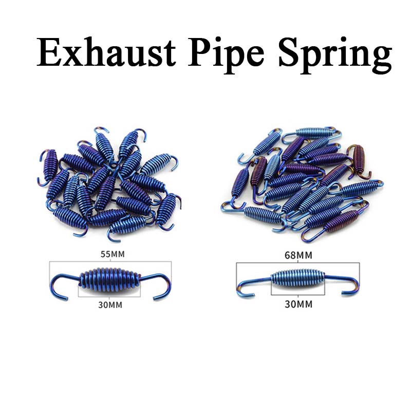 304 Stainless Steel Exhaust Pipe Spring For Motorcycle Blue Color ...