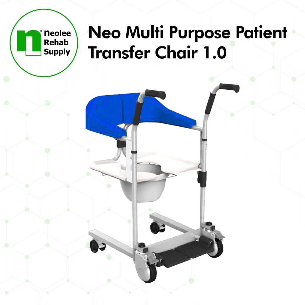 Neolee Neo Multi Purpose Patient Transfer Chair 1.0 (Blue) | Shopee ...