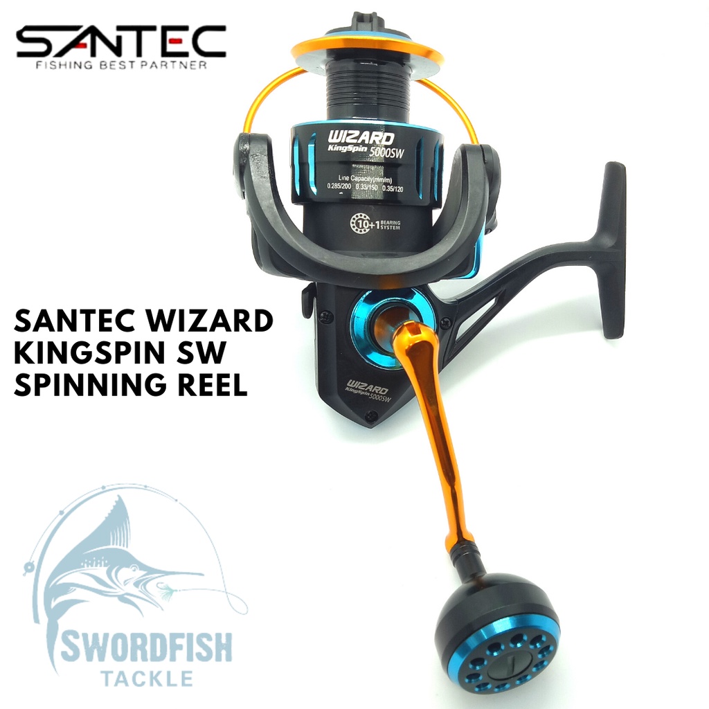 Santec Wizard KingSpin SW (Spinning Reel) | Shopee Malaysia