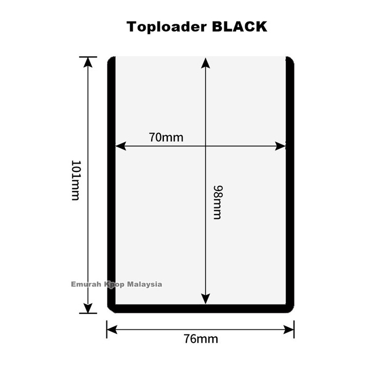 TOPLOADER (Quality) Photocard KPOP Photo Card Top Loader ANIME Binder ...