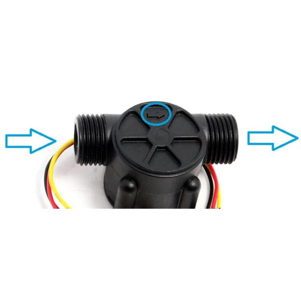 Pipe G1/2 G 1/2 Inch 20.5mm YF-S201 Water Flow Sensor Detector Meter Fluid Hall Effect Flowmeter ...