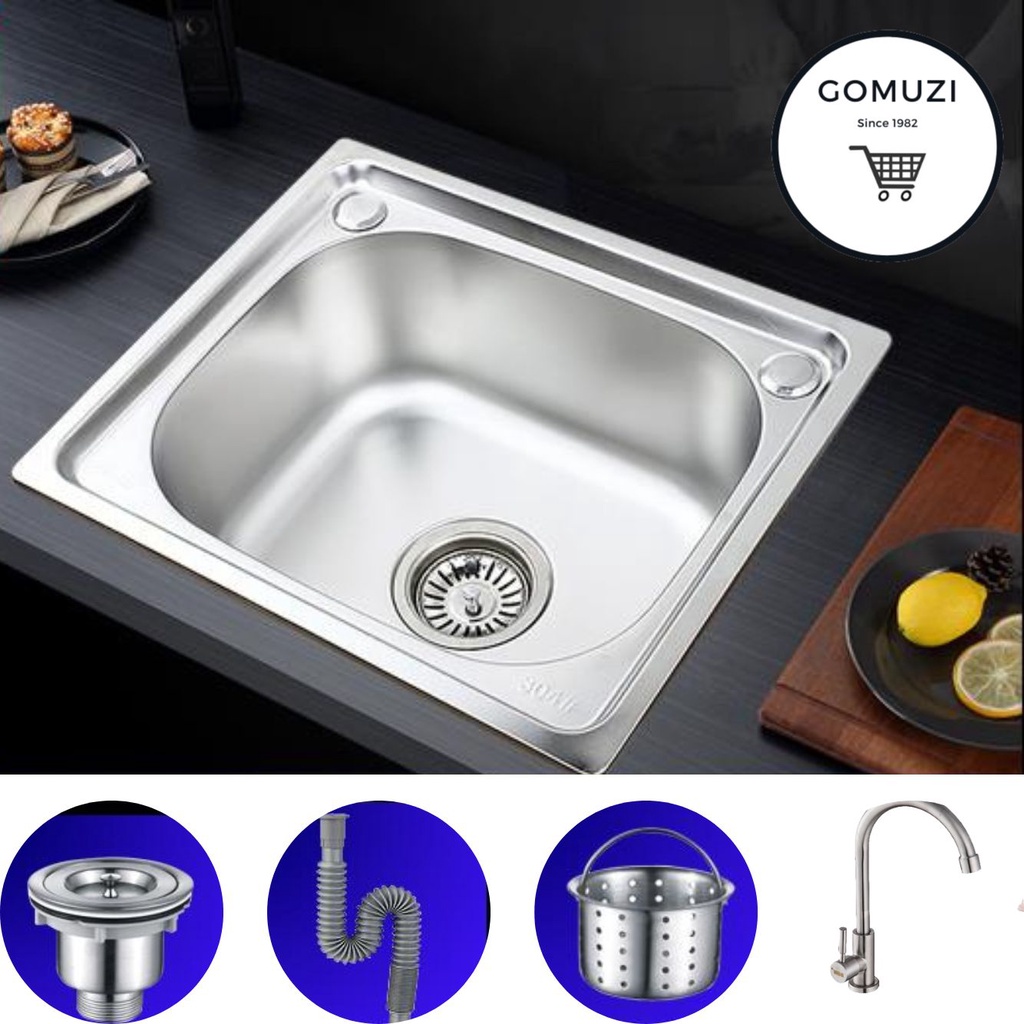 Stainless Steel Sink Singki Dapur SINGKI PETAK SINGKI TABLETOP 53cm X ...