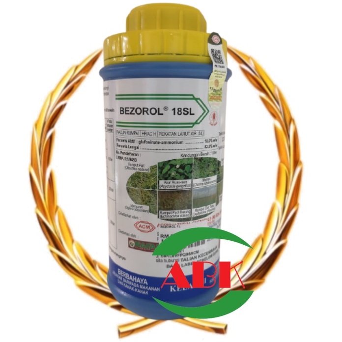 [OFFICIAL SELLER] ACM BEZOROL 18SL 1L GLUFOSINATE AMMONIUM 18% RACUN ...