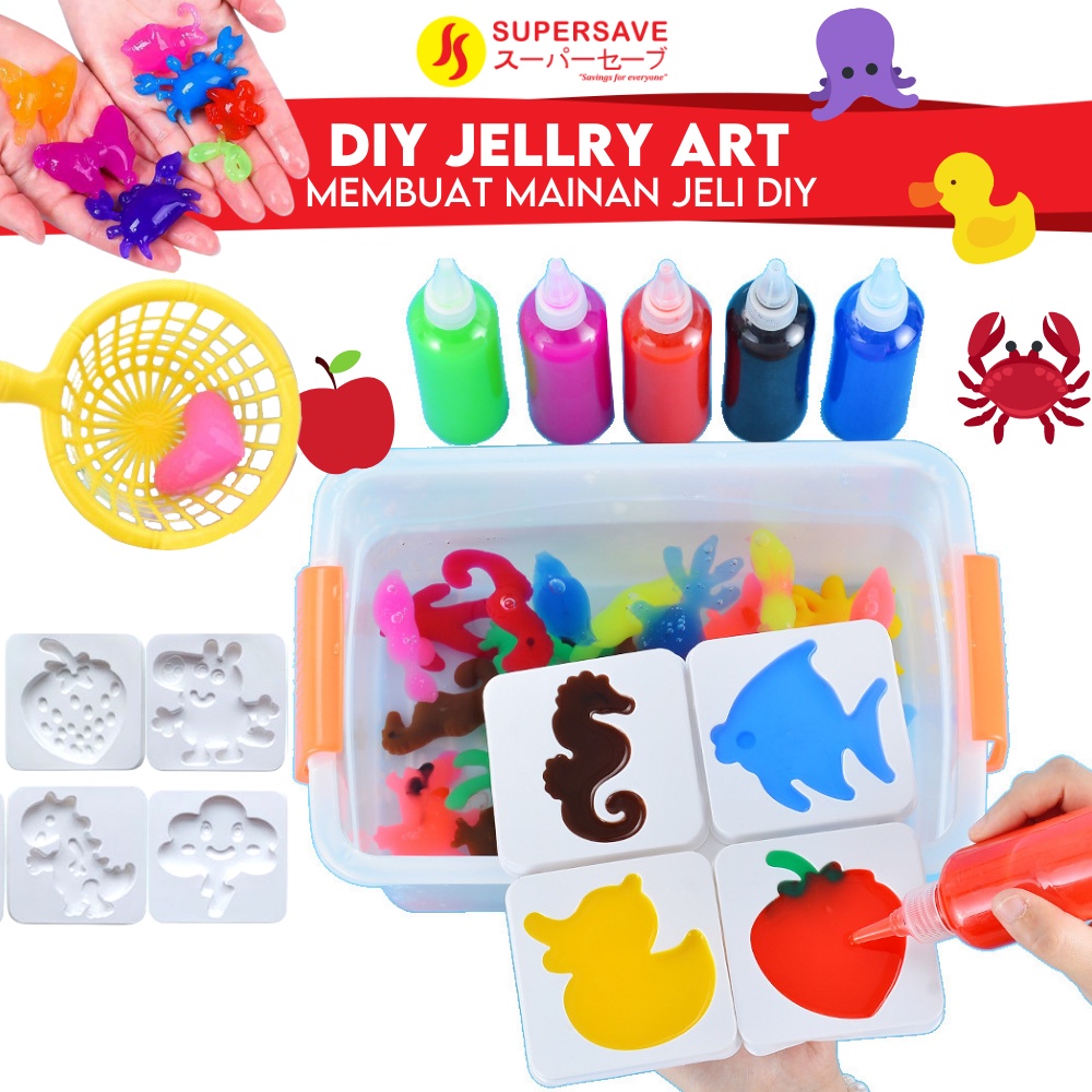 SUPERSAVE DIY Magic Water Handmade Toys Jelly Art Slime Magical Water ...