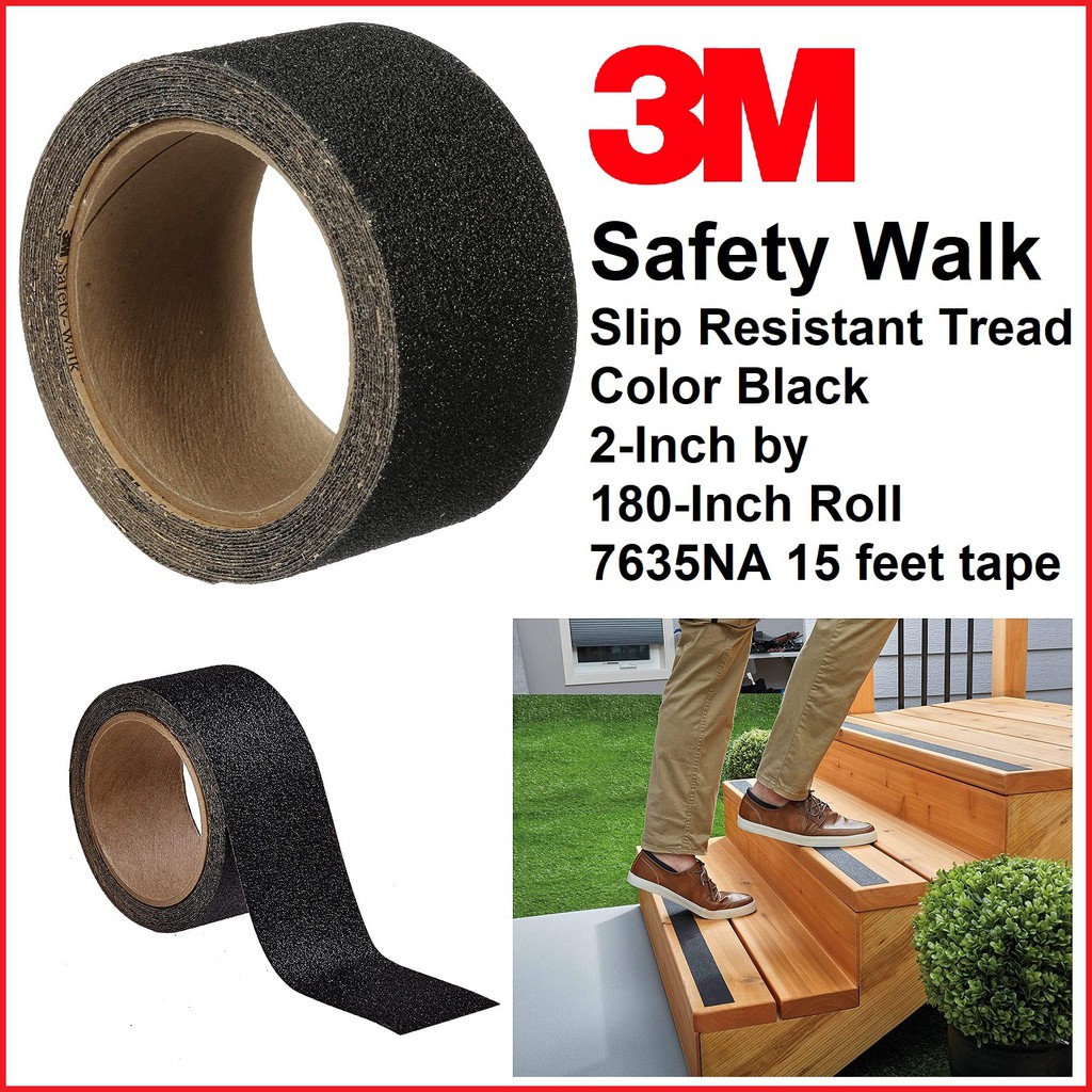 3M Safety-Walk Slip Resistant Tread, Black, 2-Inch by 180-Inch Roll ...