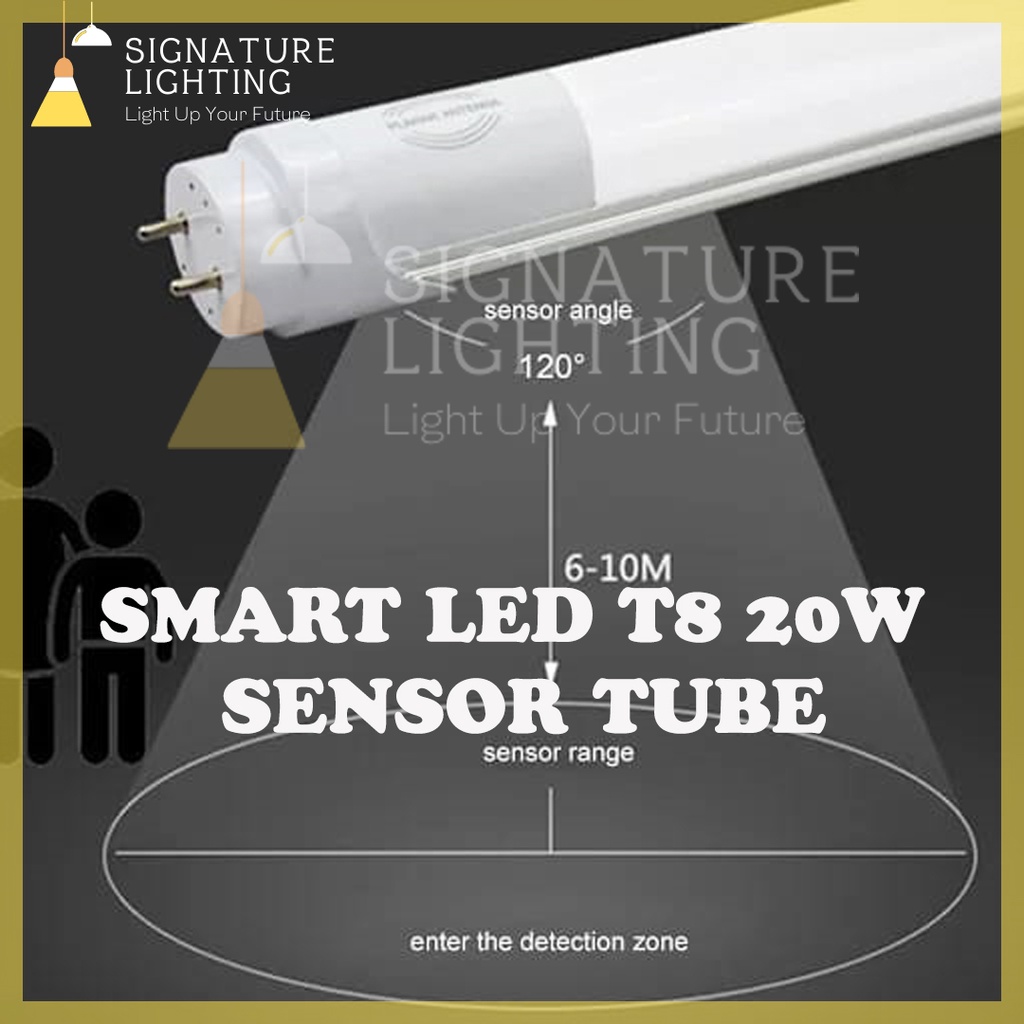 LED T8 20W 4ft (120cm) SENSOR LED TUBE Energy Saving / T8 Led Radar ...