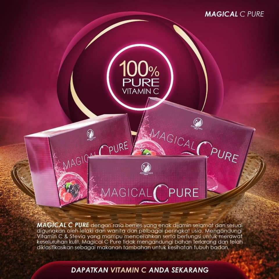 GLOWING FLAWLESS MAGICAL C PURE VITAMIN C CANTEK PURE BEAUTY ORIGINAL ...