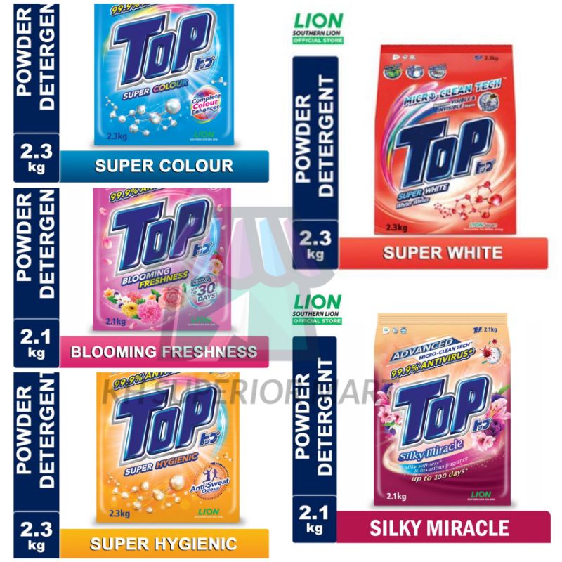 TOP POWDER DETERGENT LAUNDRY 2.1KG -2.5KG READY STOCK | Shopee Malaysia