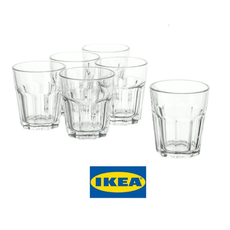 *IKEA*POKAL GLASS CLEAR 27cl (6pieces) | Shopee Malaysia