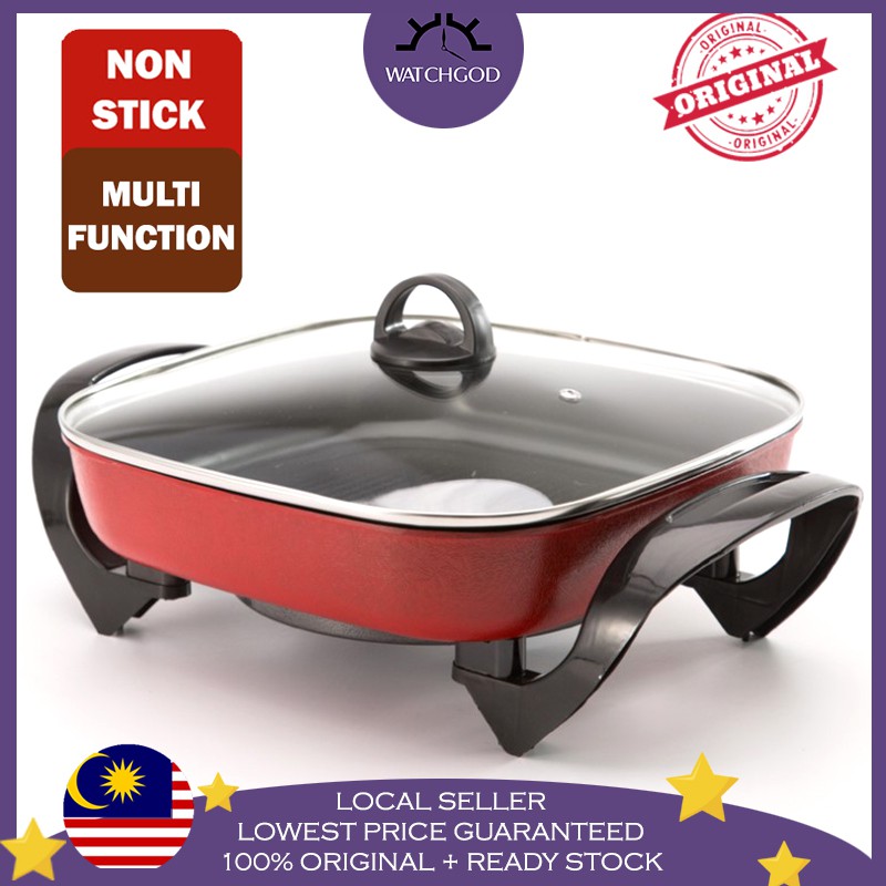 [🔥MALAYSIA 3 PIN PLUG🔥] Korean BBQ Steamboat Non Stick Multi Cooker ...