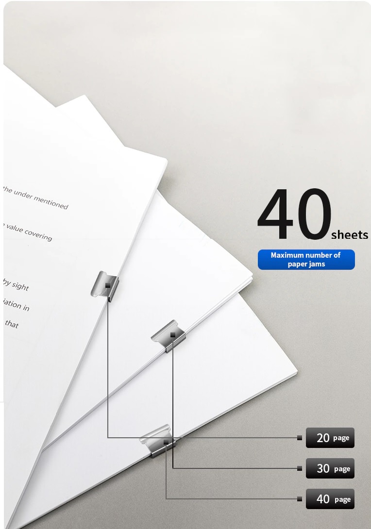 1pc Paper Claim Clip Dispenser Reusable Refills Bind Tool School Office ...