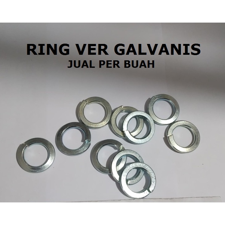 Galvanized Ver Ring M 14 White Spring Ring Lock Nut Bolt Lock Washer ...