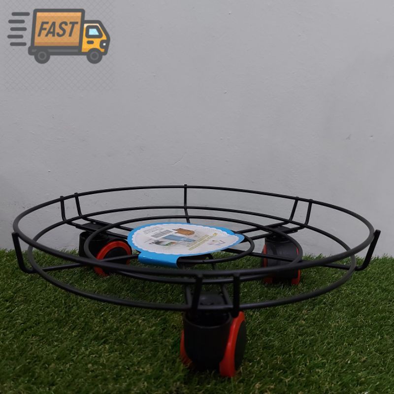 💥READY STOCK💥 MOVABLE GAS BARREL RACK STAND with 3 Wheels / TEMPAT ...