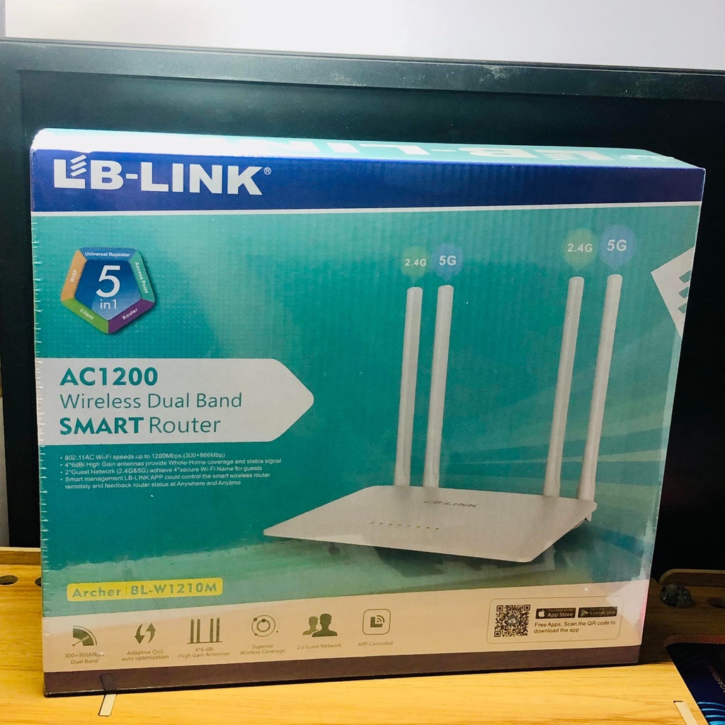 Dual Band Router with 5G LB-LINK ARCHER BL-W1210M AC1200 1200mbps Dual ...