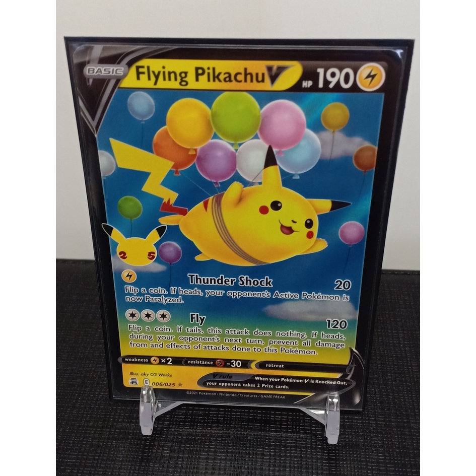 Pokemon TCG | Grade A | Flying Pikachu V (6/25) Ultra Rare (EN Version ...