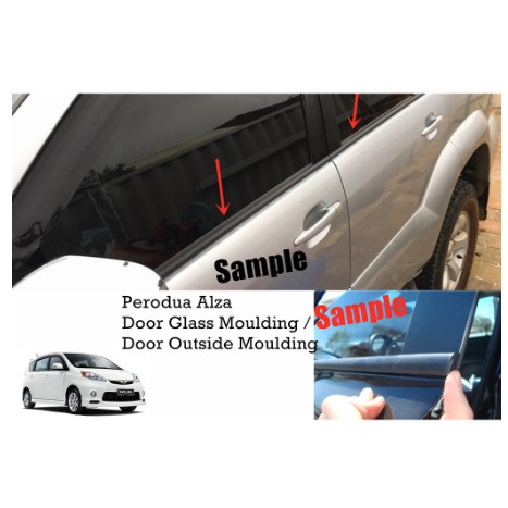 Perodua Alza Door Outside Moulding / Door Glass Moulding | Shopee Malaysia