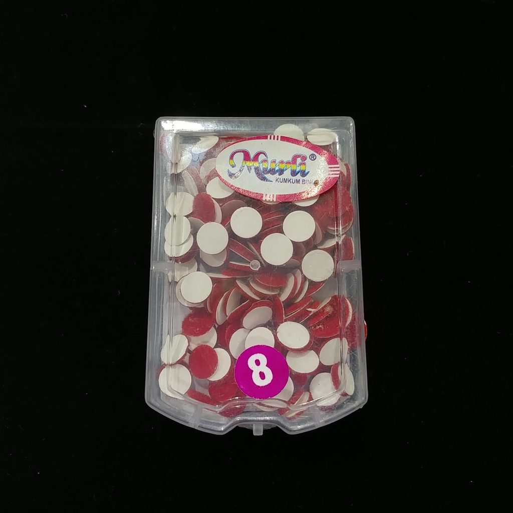 Murli Red Box Bindi Pottu Size 8 - 0.7 Cm | Shopee Malaysia