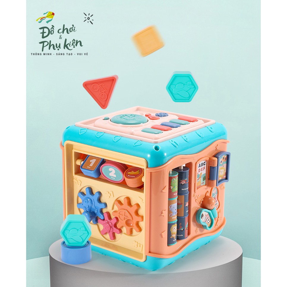6-sided multi-function toy box with music - stimulates baby's skill ...